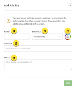 Creating and Managing Job Sites – When I Work Help Center