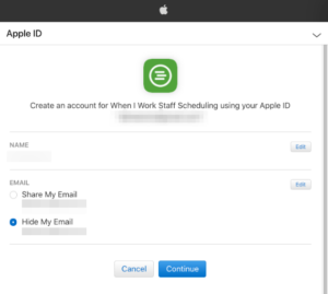 Signing in with Your Apple ID – When I Work Help Center