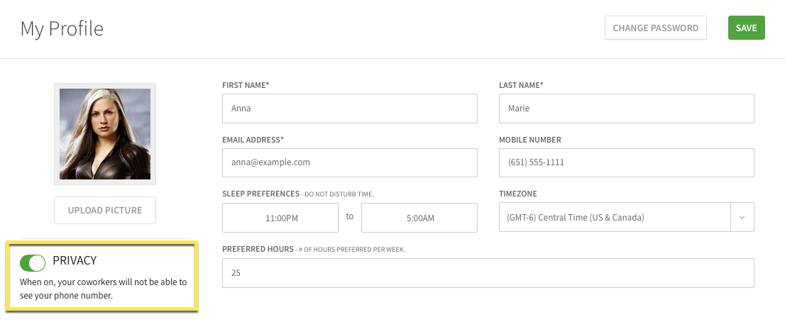 Updating Your Profile Settings – When I Work Help Center