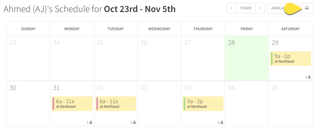 Printing the Schedule – When I Work Help Center