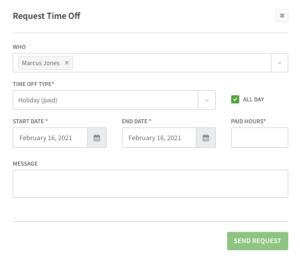 Time Off Types – When I Work Help Center