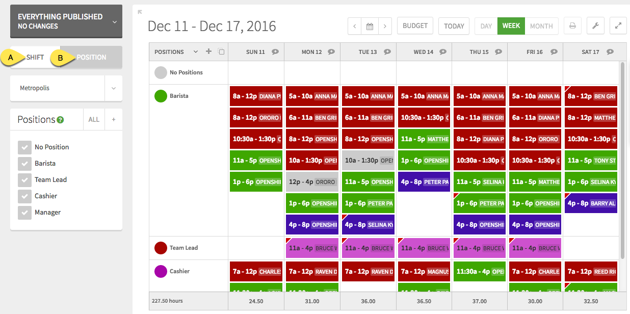 Schedule Views – When I Work Help Center