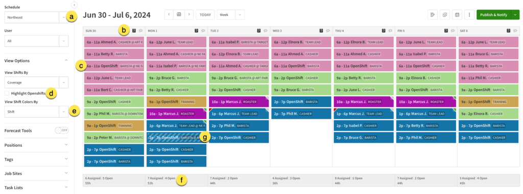 Scheduler Coverage View Reference Guide – When I Work Help Center