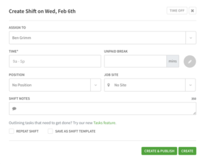 Using Shift Templates Versus Custom Shifts – When I Work Help Center
