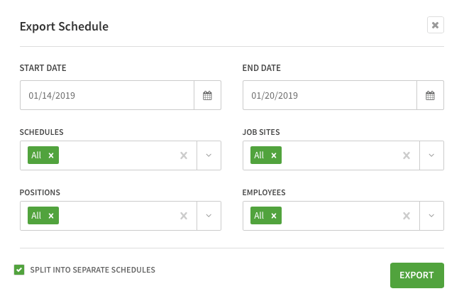 Exporting Schedules – When I Work Help Center