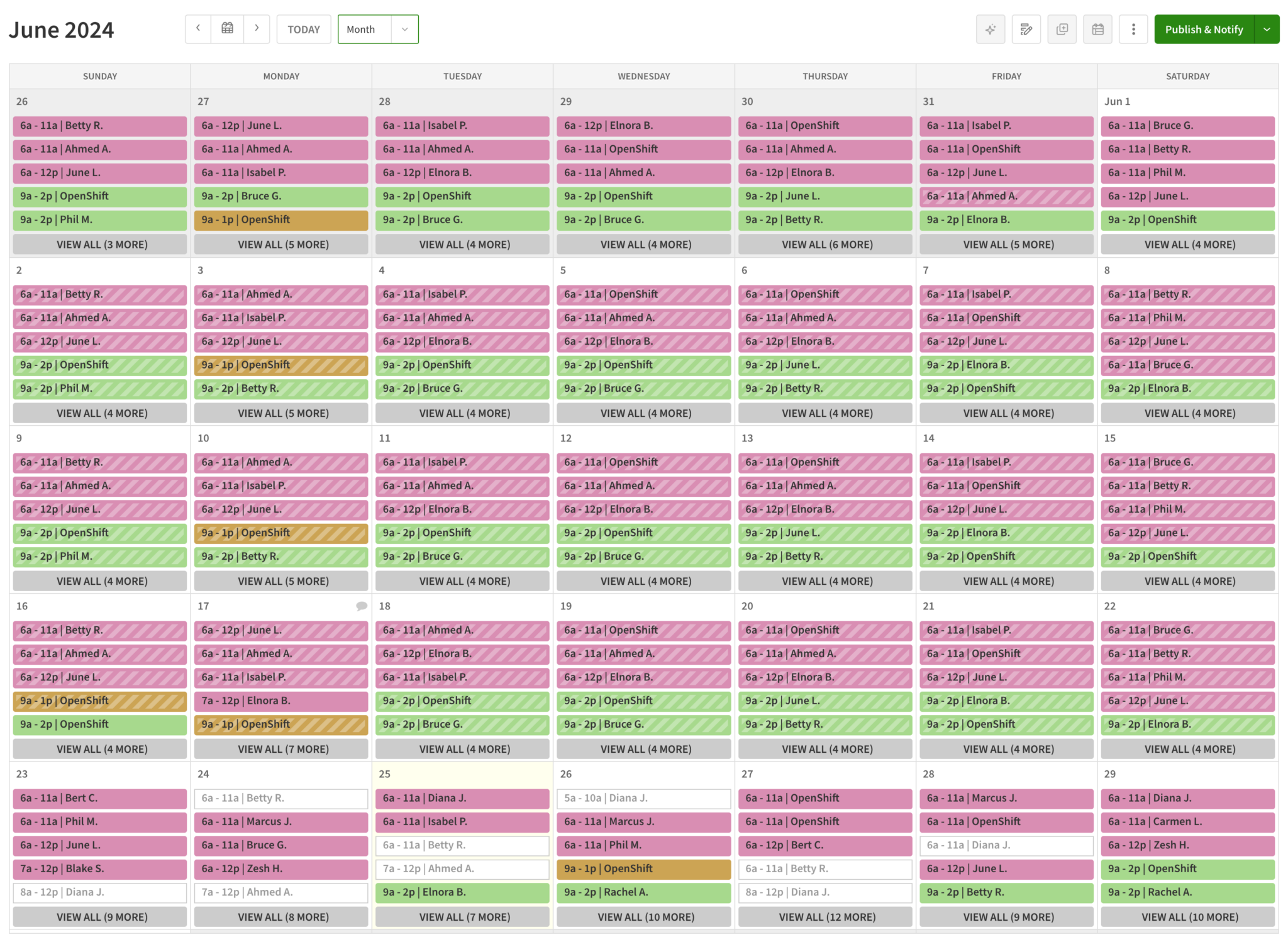 Schedule Views – When I Work Help Center