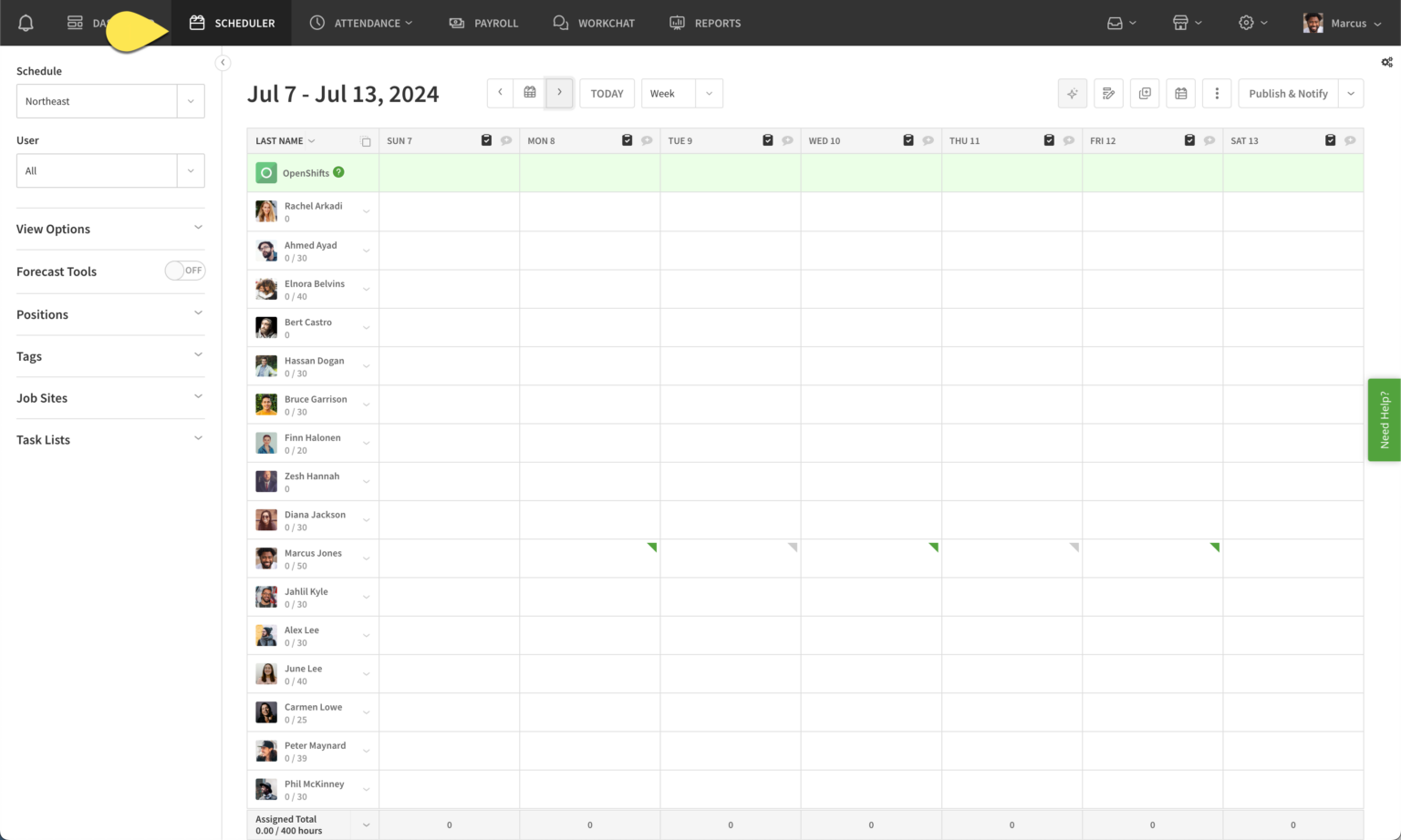 Scheduling Basics – When I Work Help Center