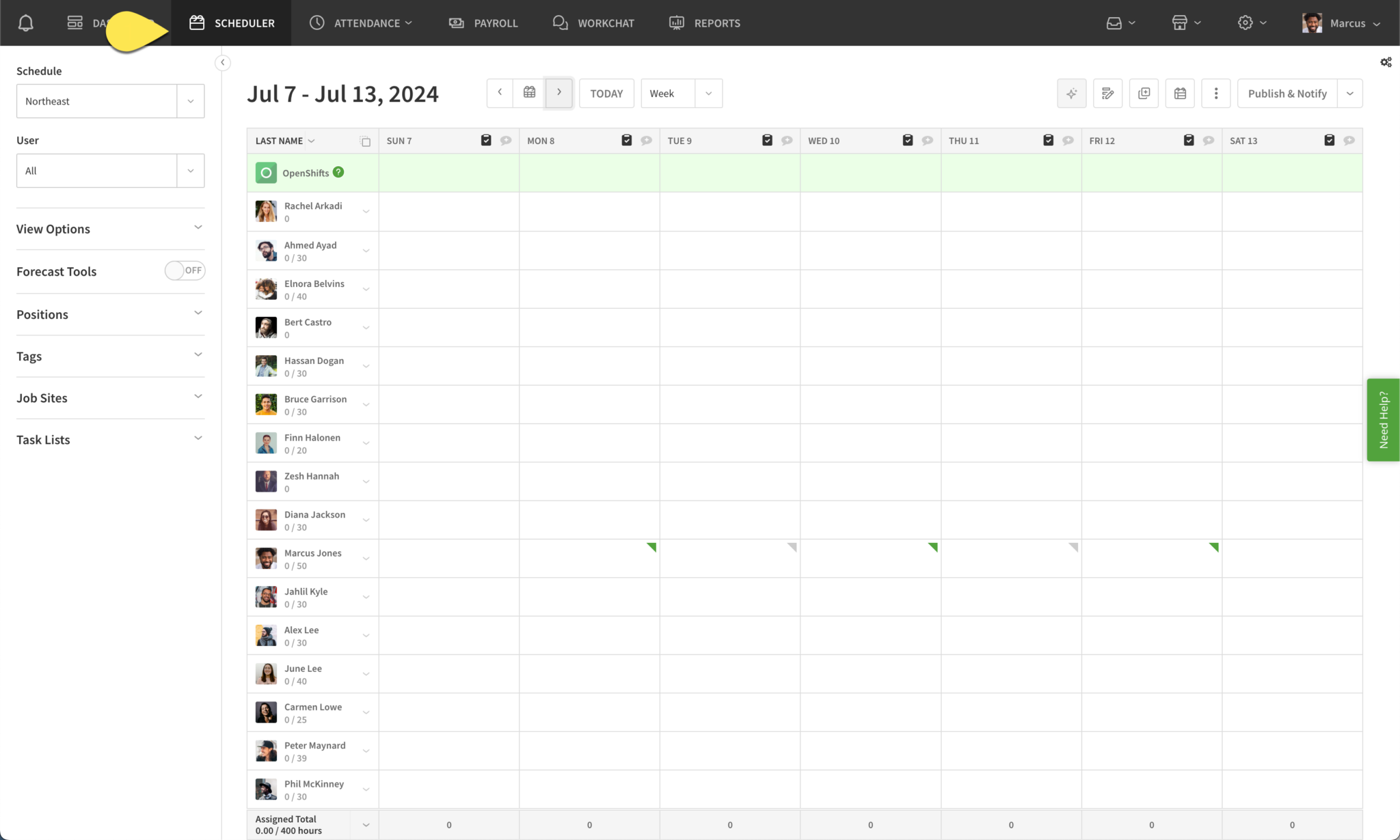 Scheduling Basics – When I Work Help Center