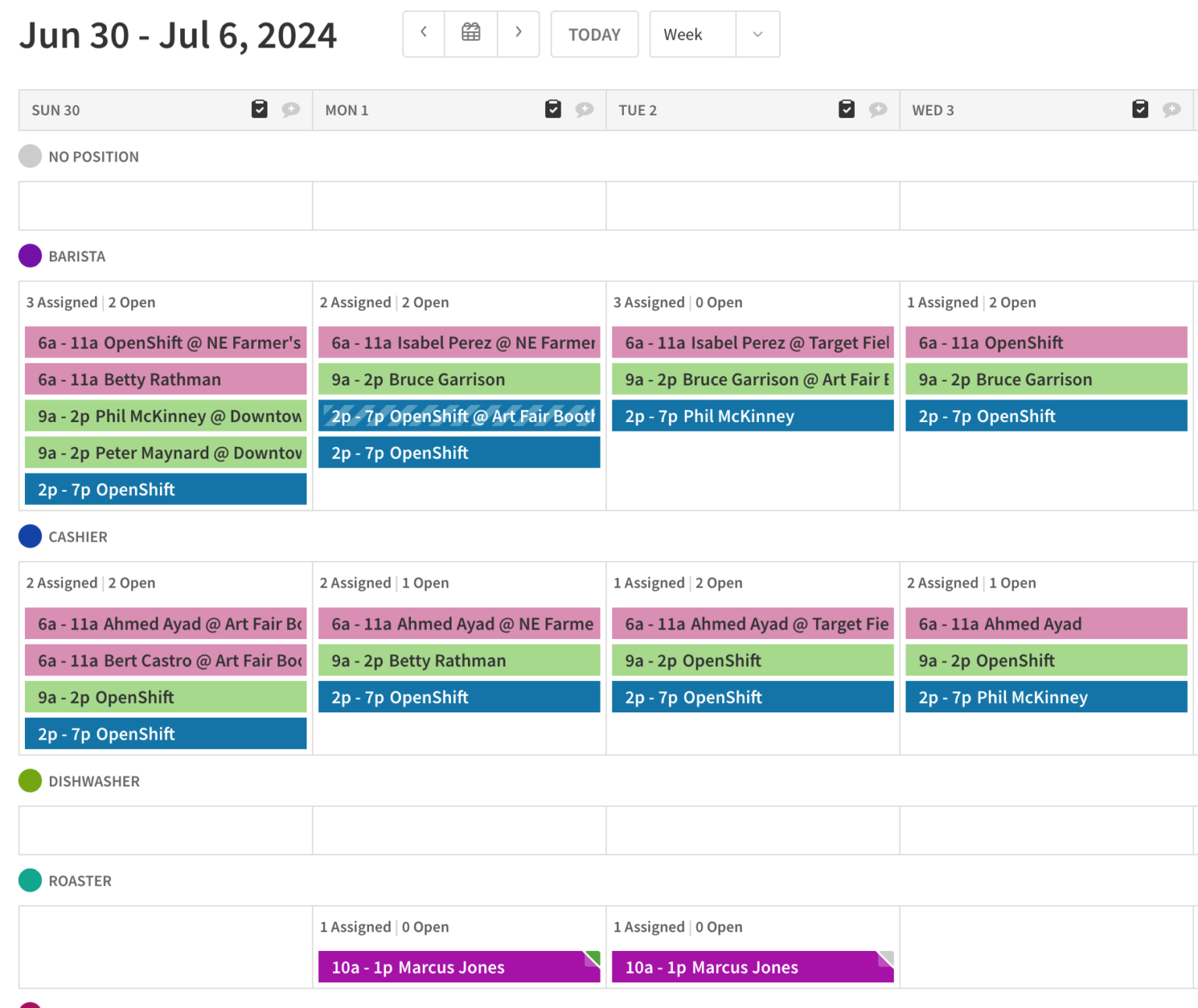 Schedule Views – When I Work Help Center