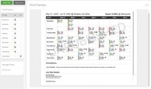 Printing the Schedule – When I Work Help Center