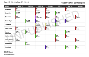 Printing the Schedule – When I Work Help Center