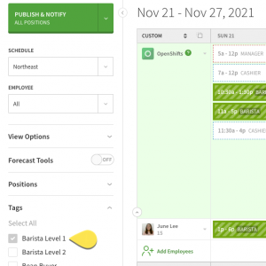 Filtering the Schedule – When I Work Help Center