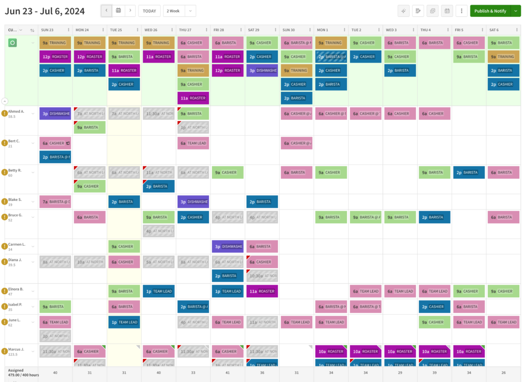 Schedule Views – When I Work Help Center