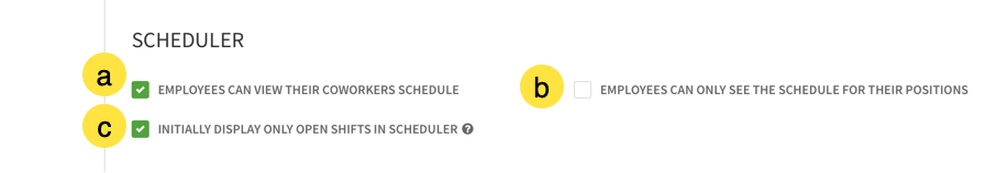 Scheduling Settings – When I Work Help Center