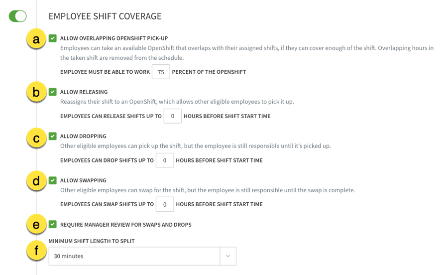 Scheduling Settings – When I Work Help Center