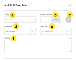 Creating and Managing Shift Templates – When I Work Help Center
