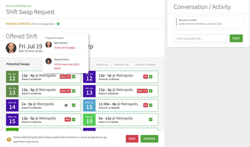 Overtime Visibility – When I Work Help Center