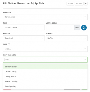 How Task Lists Work – When I Work Help Center