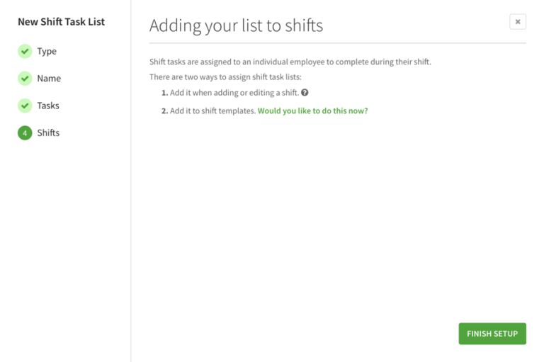 Setting Up Shift Task Lists – When I Work Help Center