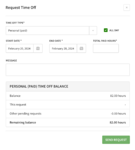 Checking Your Time Off Balance – When I Work Help Center