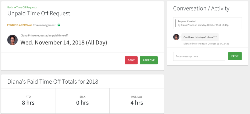 Process Time Off Requests – When I Work Help Center
