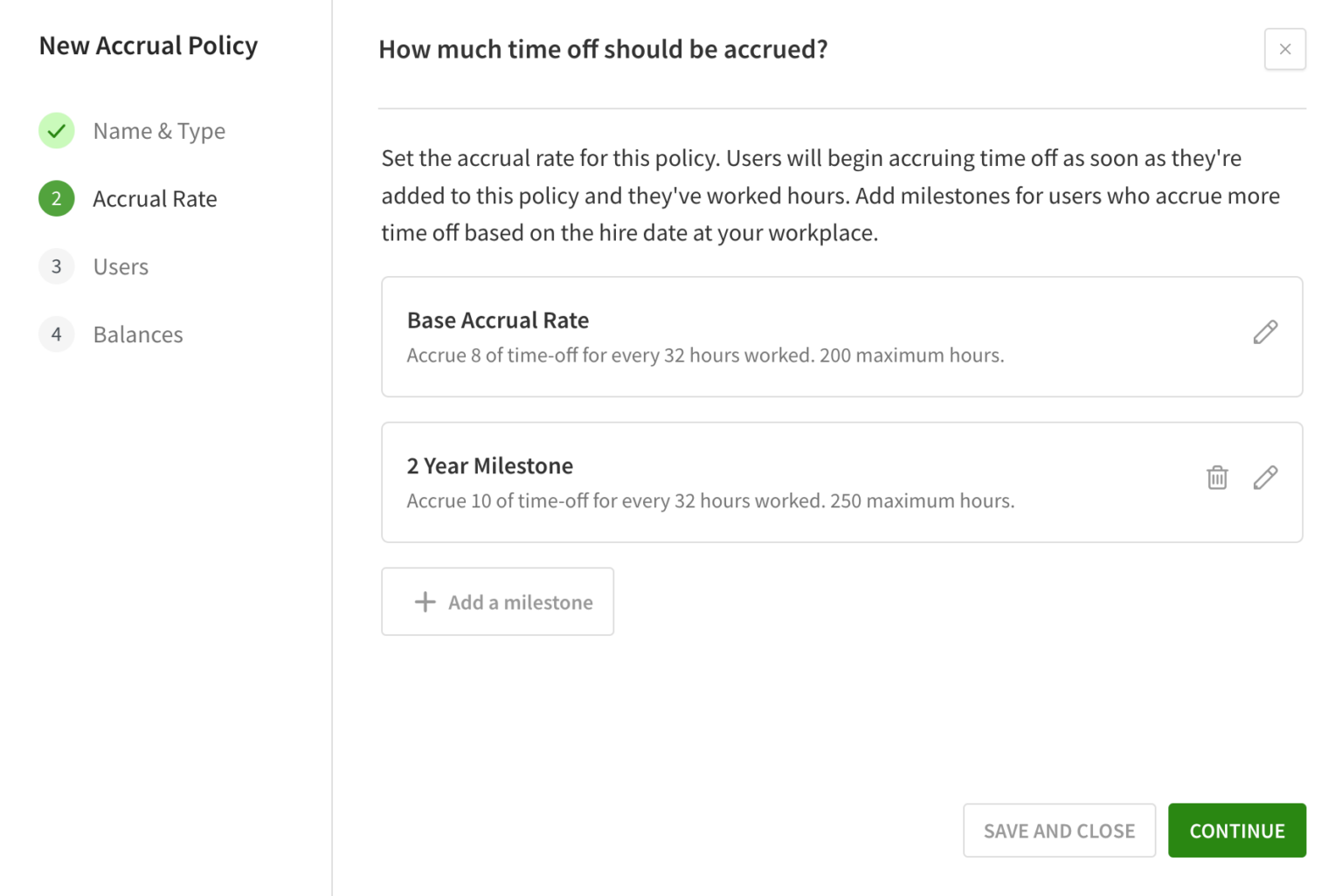 Manage Time Off Accrual Policies – When I Work Help Center