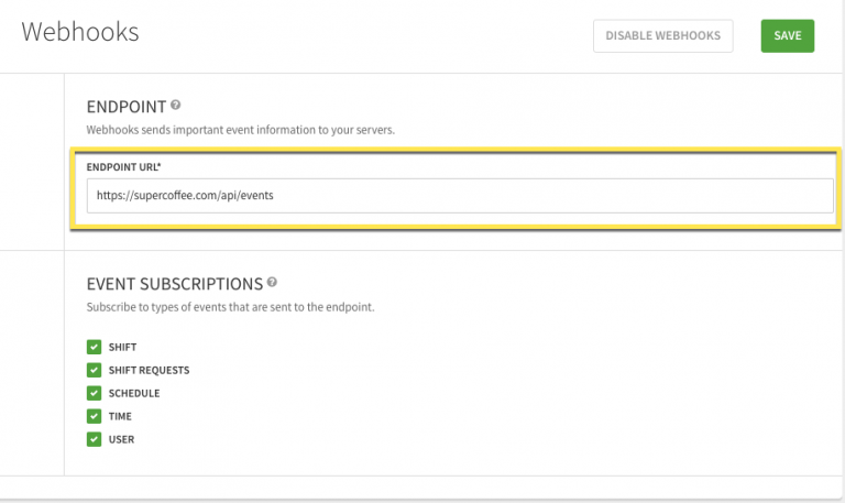 Webhooks Reference – When I Work Help Center